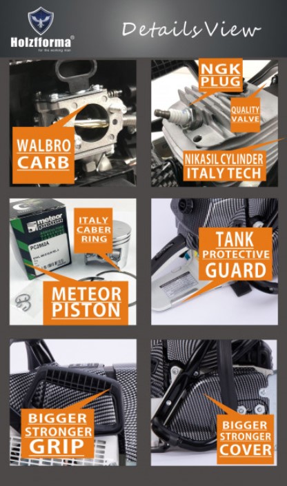 Sägenpepi - Holzfforma G660 Pro Kettensägenmotor 7,1 PS